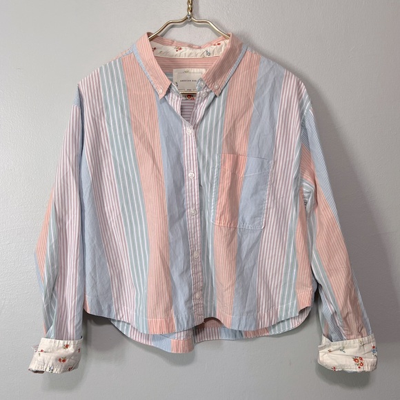 American Eagle Outfitters | Tops | American Eagle Womens Striped ...